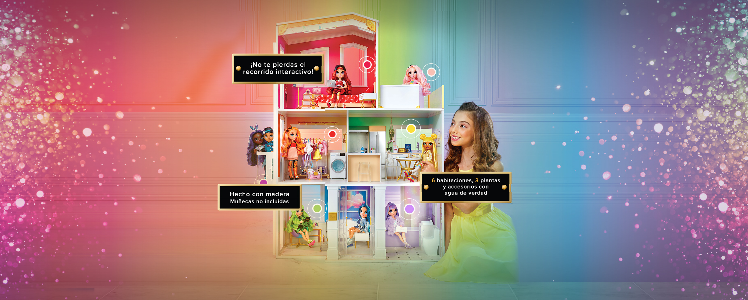 Rainbow High Dorm House Playset Interactive Experience